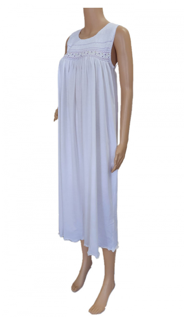 Hand embroidered nightgowns.